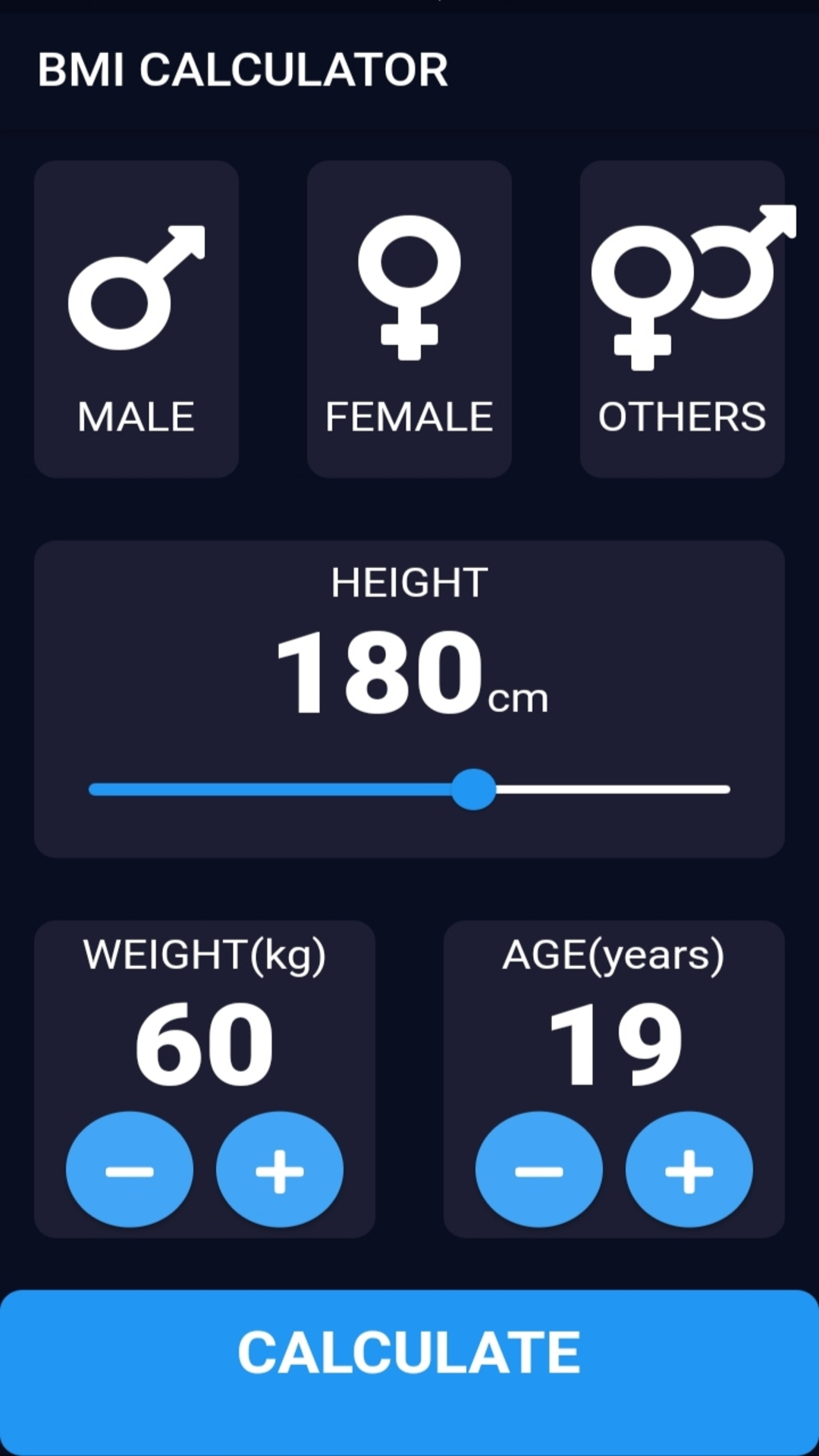 BMI Calculator Flutter BMI Calculator Flutter